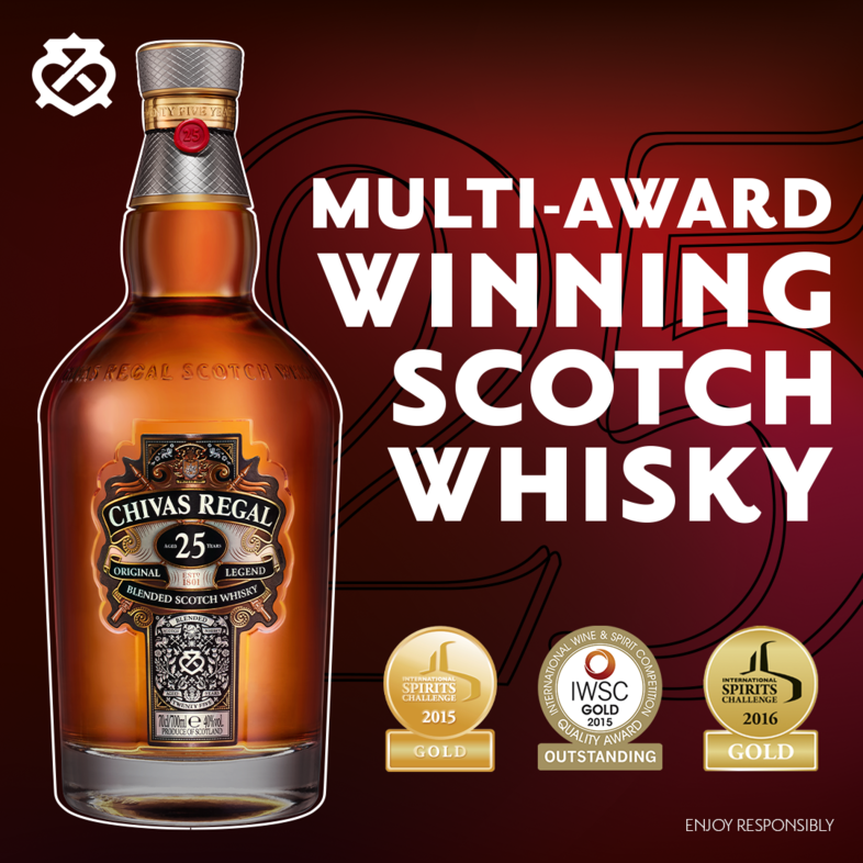 Chivas Regal 25 Year Old Blended Scotch Whisky 70cl | Wecommerce by Pernod Ricard