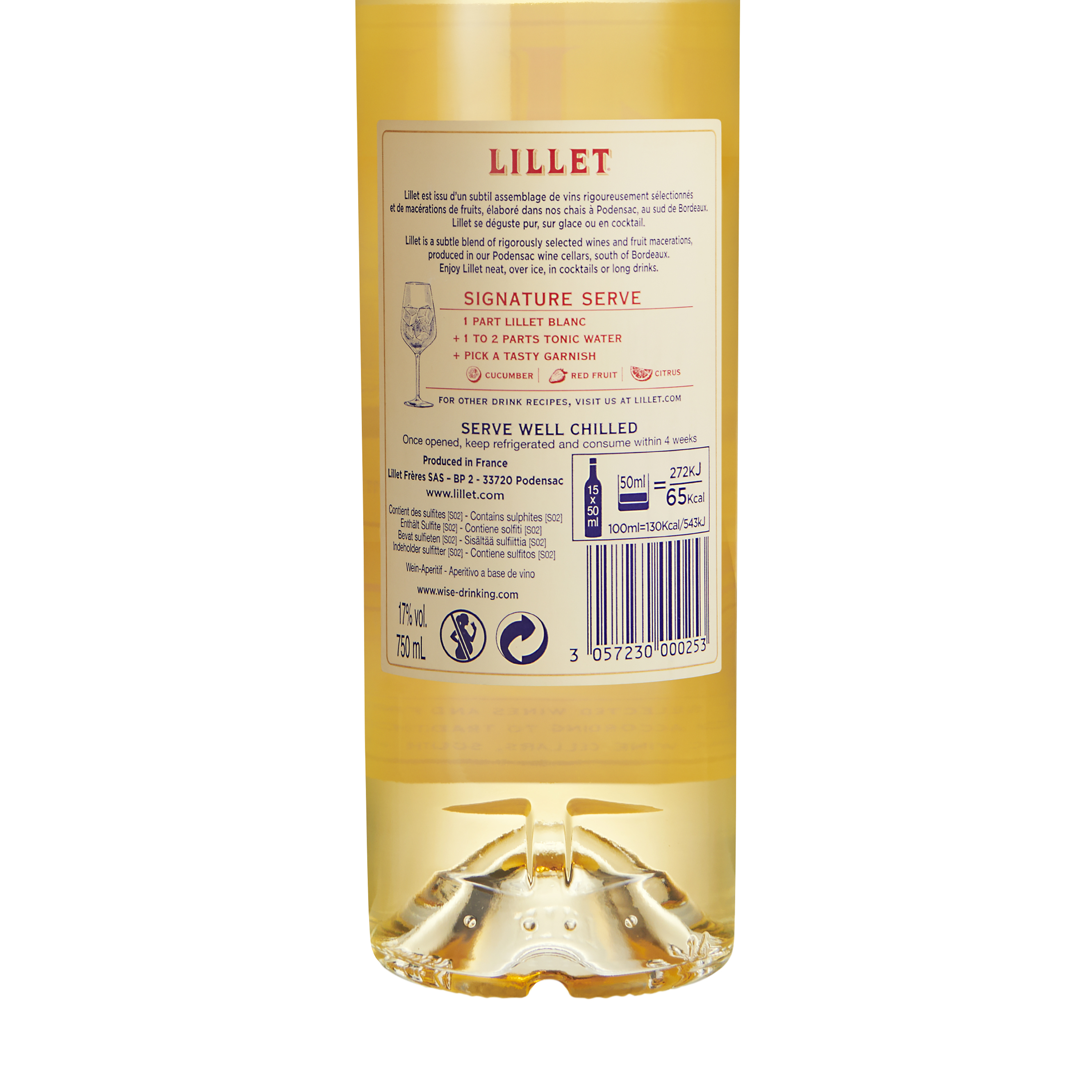 Lillet Blanc French Wine Based Aperitif 75Cl Bottle | Wecommerce by ...